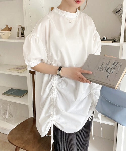 【mily bilet】1枚で主役級。サイドドロストブロードシャツ mi1149020 – Classical Elf